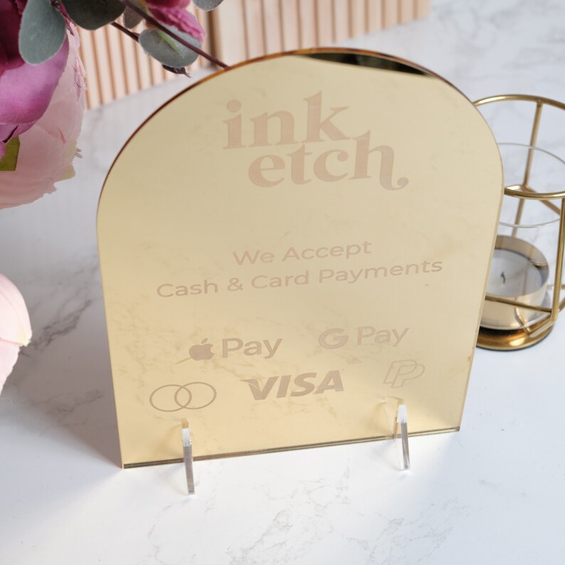 Personalised Custom Card Payments Sign, Credit Card Payments, Credit ...