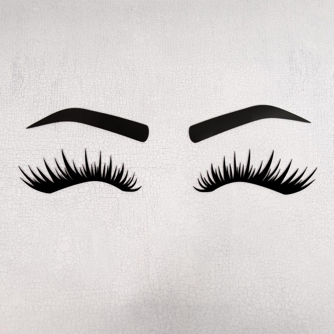 Acrylic Lash Tech Salon Decor, Adhesive Lashes Wall Art, Brow ...
