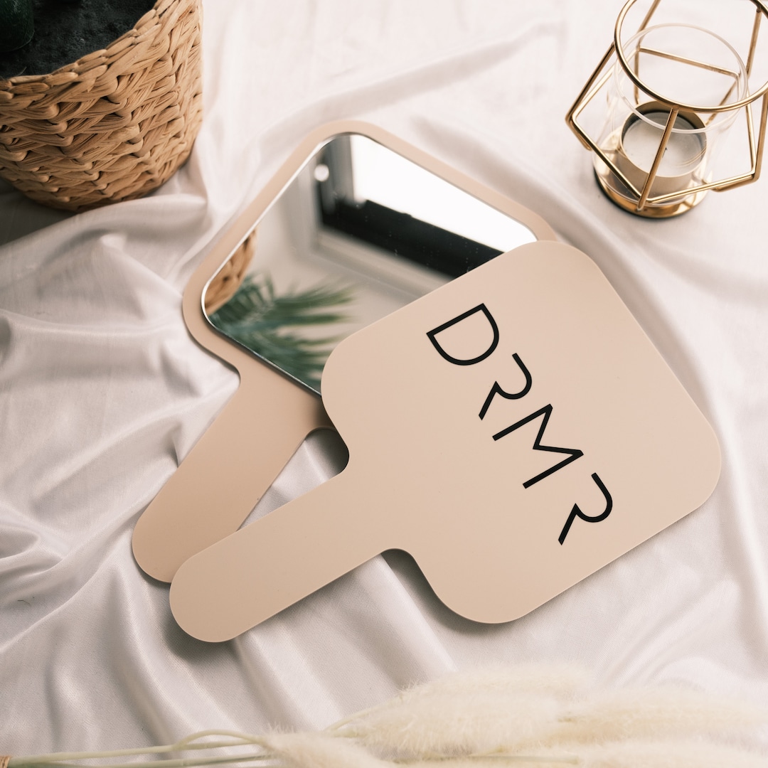 Branded Handheld Mirror, Logo Mirror Personalised Mirror, Custom Logo ...