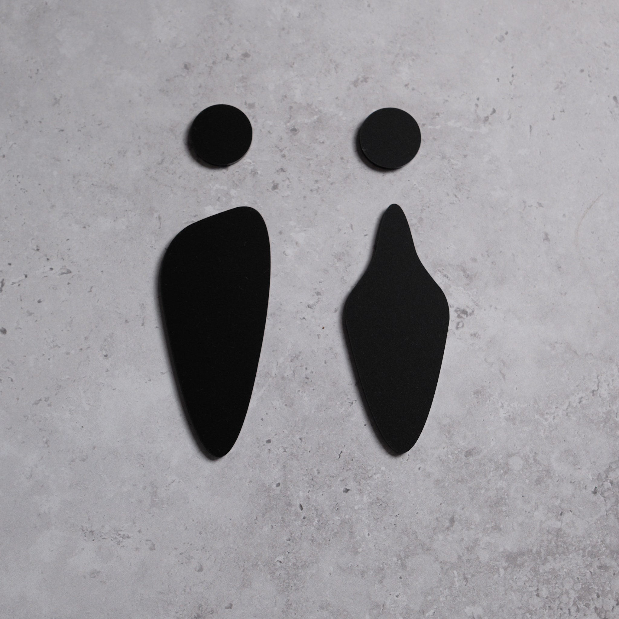 Modern All Gender Toilet Sign, Restroom Door Sign, Toilet Door Sign ...