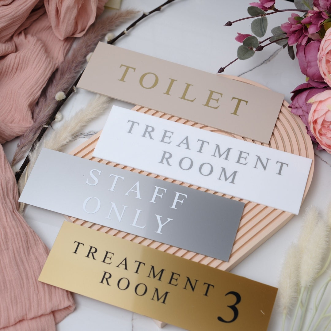 Custom Door Business Signage Salon Door Sign, Business Sign, Tanning ...