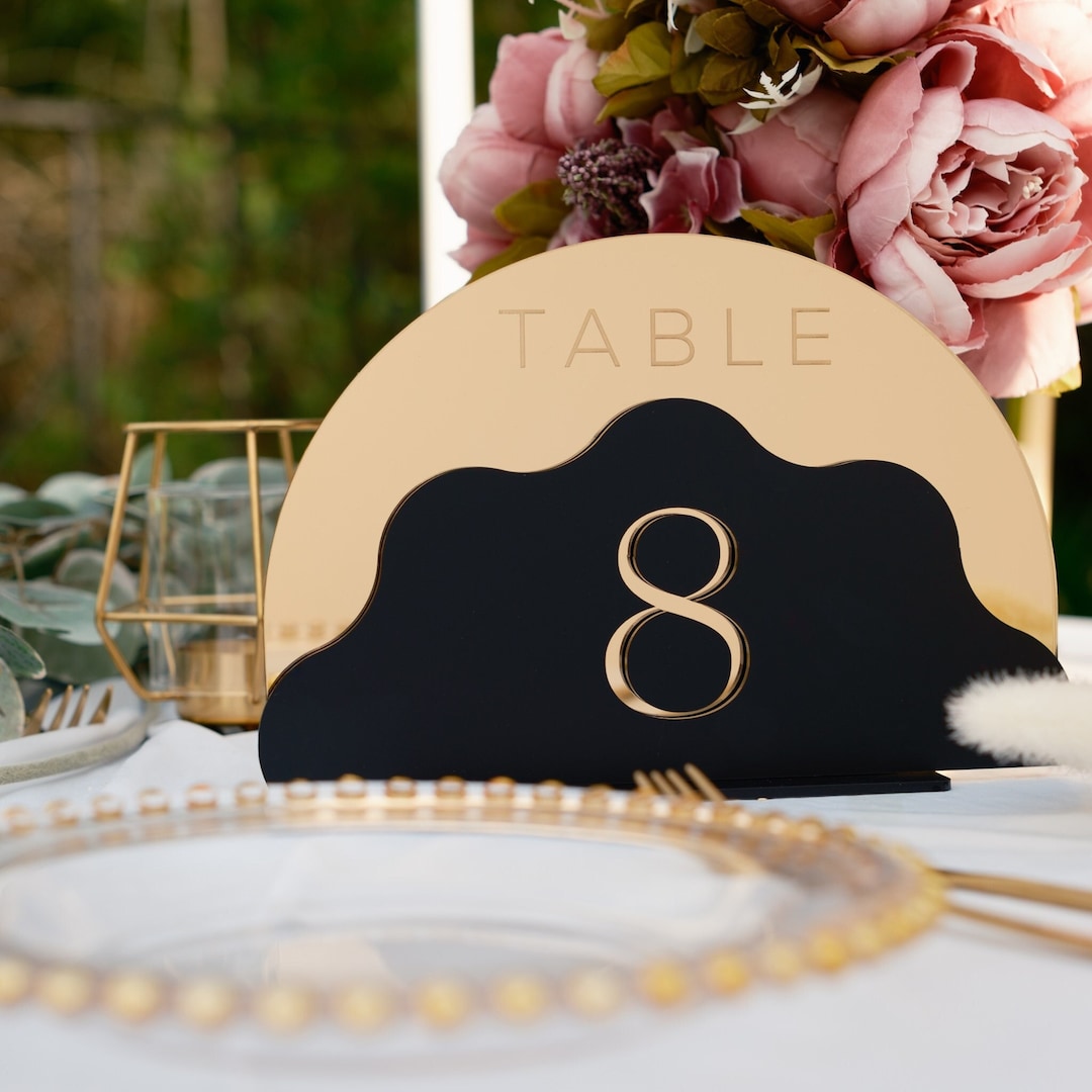 Cafe Table Numbers, Wedding Table Numbers With Stands, Wedding Sign ...