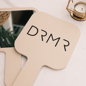 Luxury 6mm Custom Handheld Mirror, Branded Logo Personalised Mirror ...