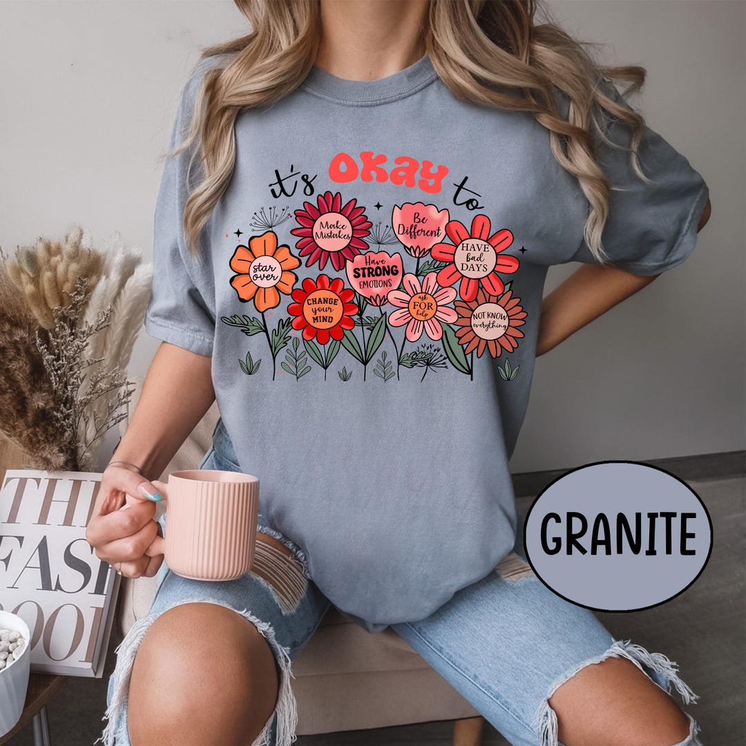 It's Okay Png, Positive Quotes Png, Inspirational Png, Retro Flower ...