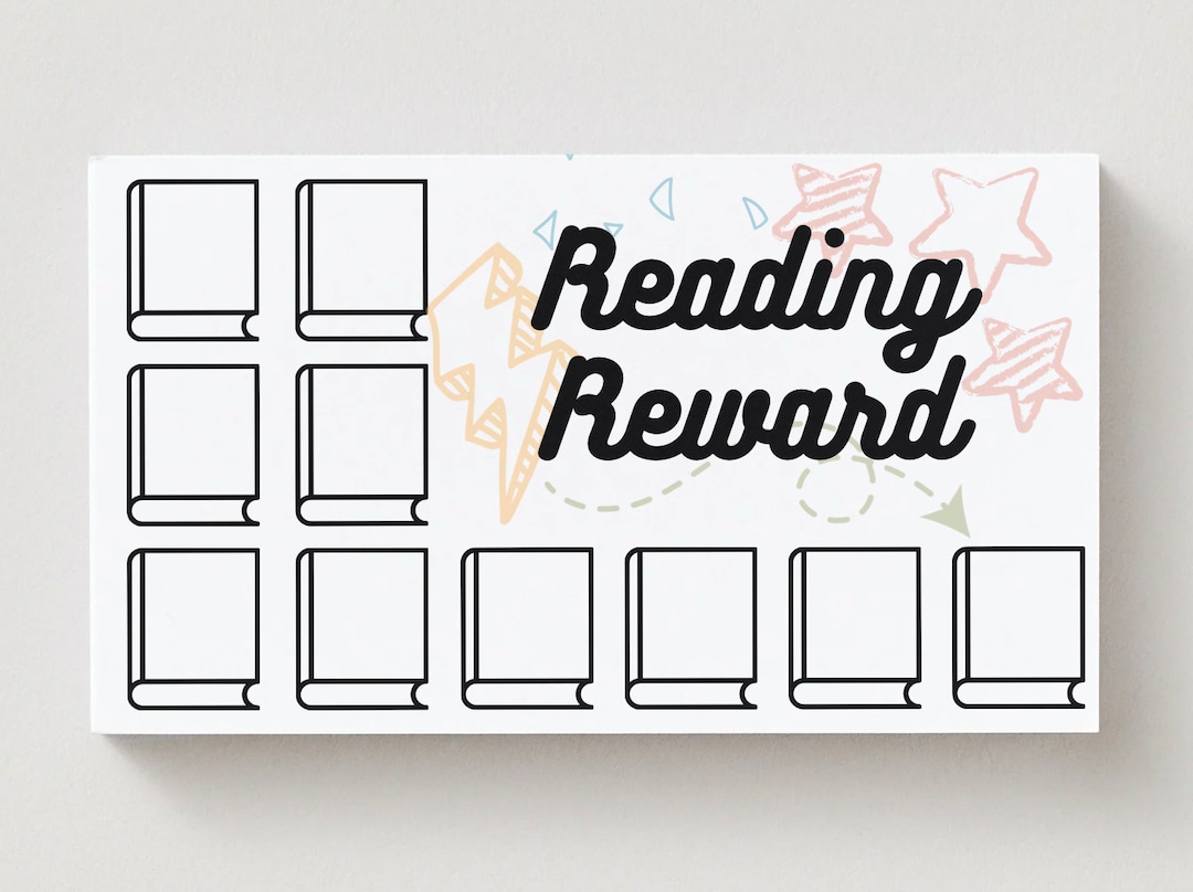 Reading Reward Punch Card DOWNLOAD, Homeschool Reward Cards, Homeschool ...