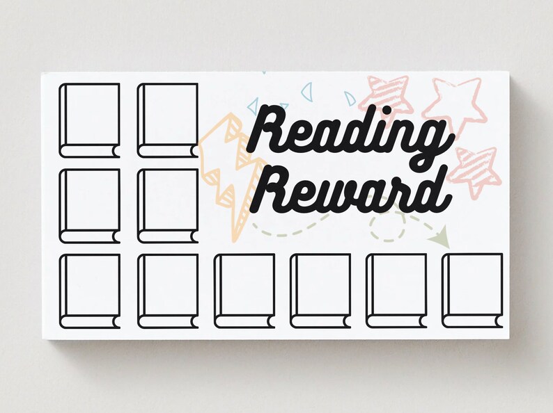 Reading Reward Punch Card DOWNLOAD, Homeschool Reward Cards, Homeschool ...