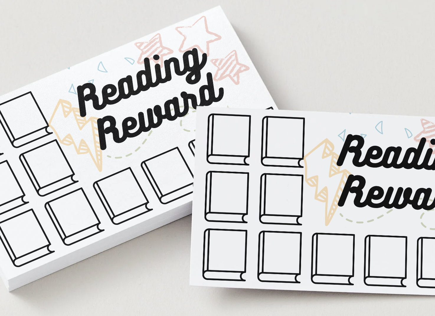 Reading Reward Punch Card DOWNLOAD, Homeschool Reward Cards, Homeschool ...
