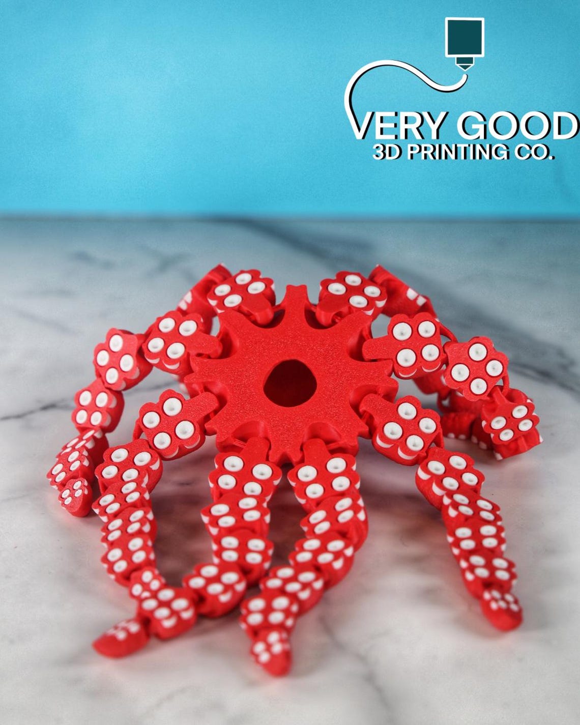 Cute Flexi Octopus & Tentacle Keychain .STL File for 3dprinting ...