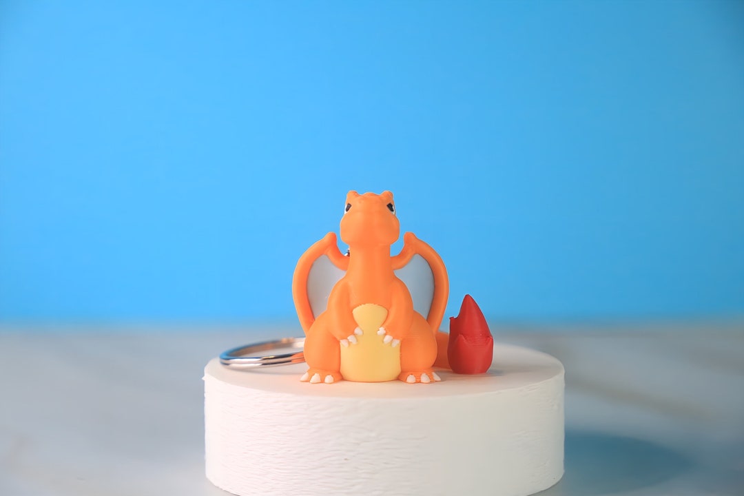 Charizard Keychain, Pokemon Keychain, Charizard Charm, Pokemon Charm, 3D Printed Keychain - Etsy
