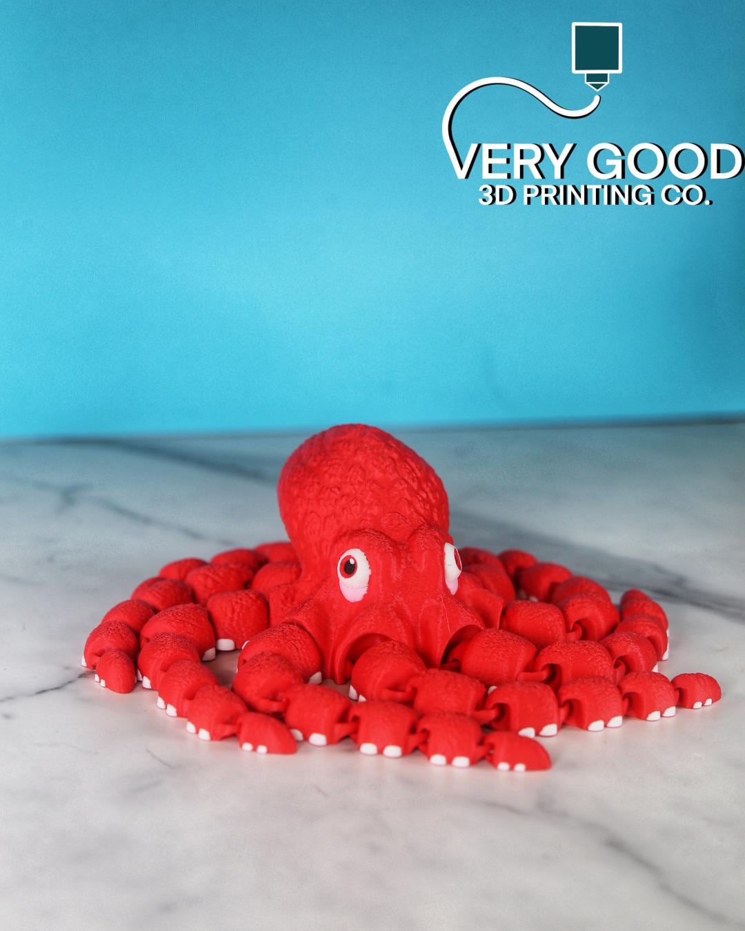 Cute Flexi Octopus & Tentacle Keychain .STL File for 3dprinting ...