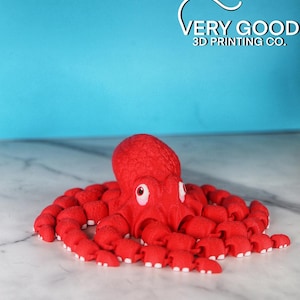 Cute Flexi Octopus & Tentacle Keychain .STL File for 3dprinting ...