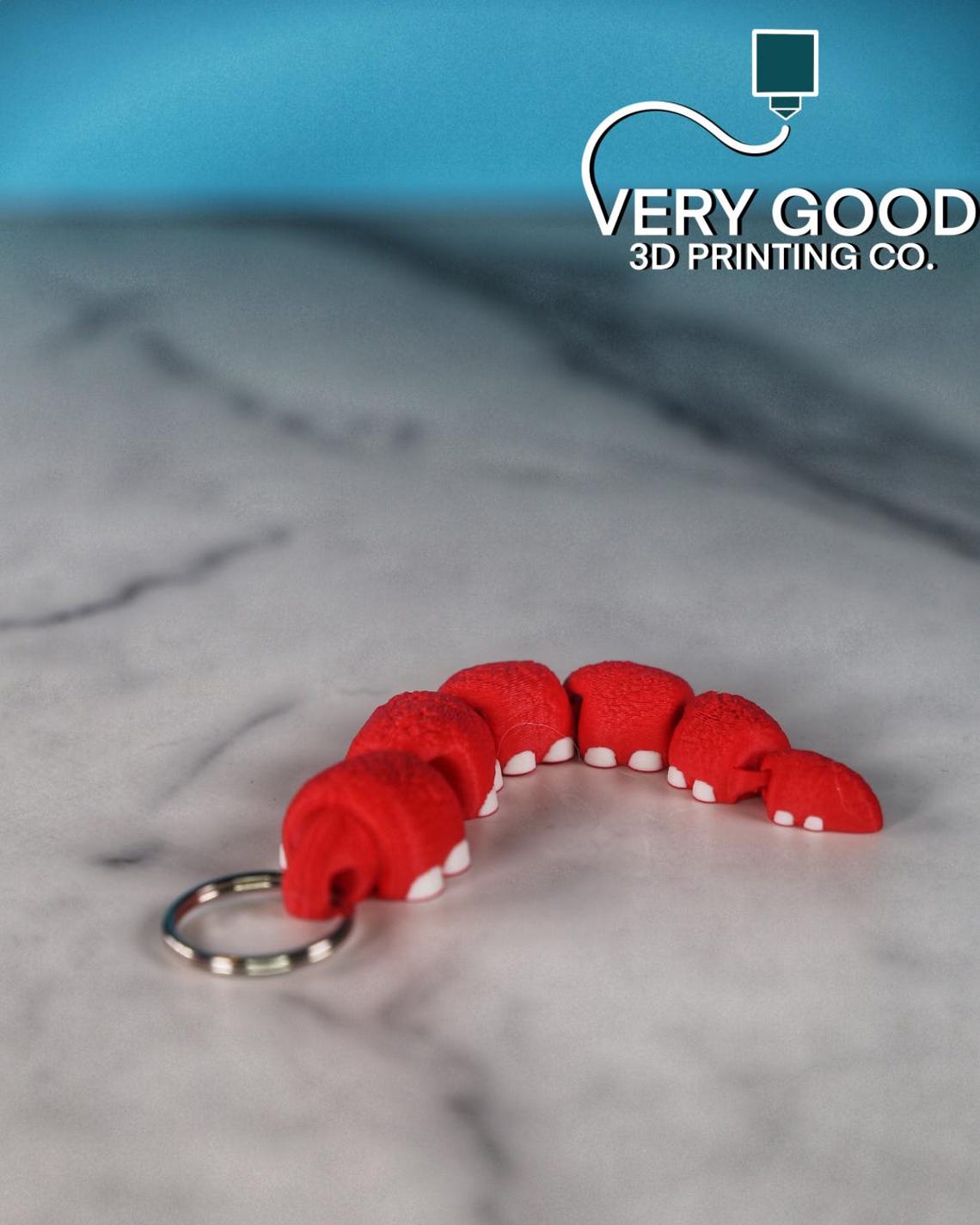 Cute Flexi Octopus & Tentacle Keychain .STL File for 3dprinting ...