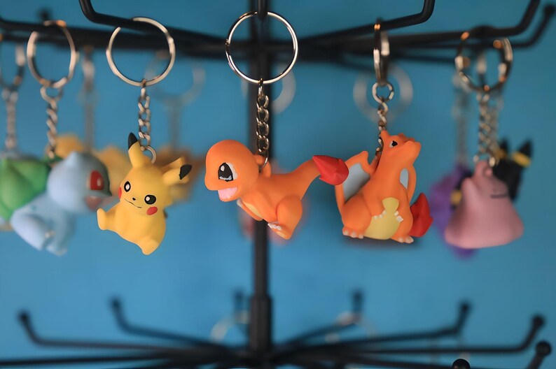 Charmander Keychain, Pokemon Keychain, Charmander Charm, Pokemon Charm ...