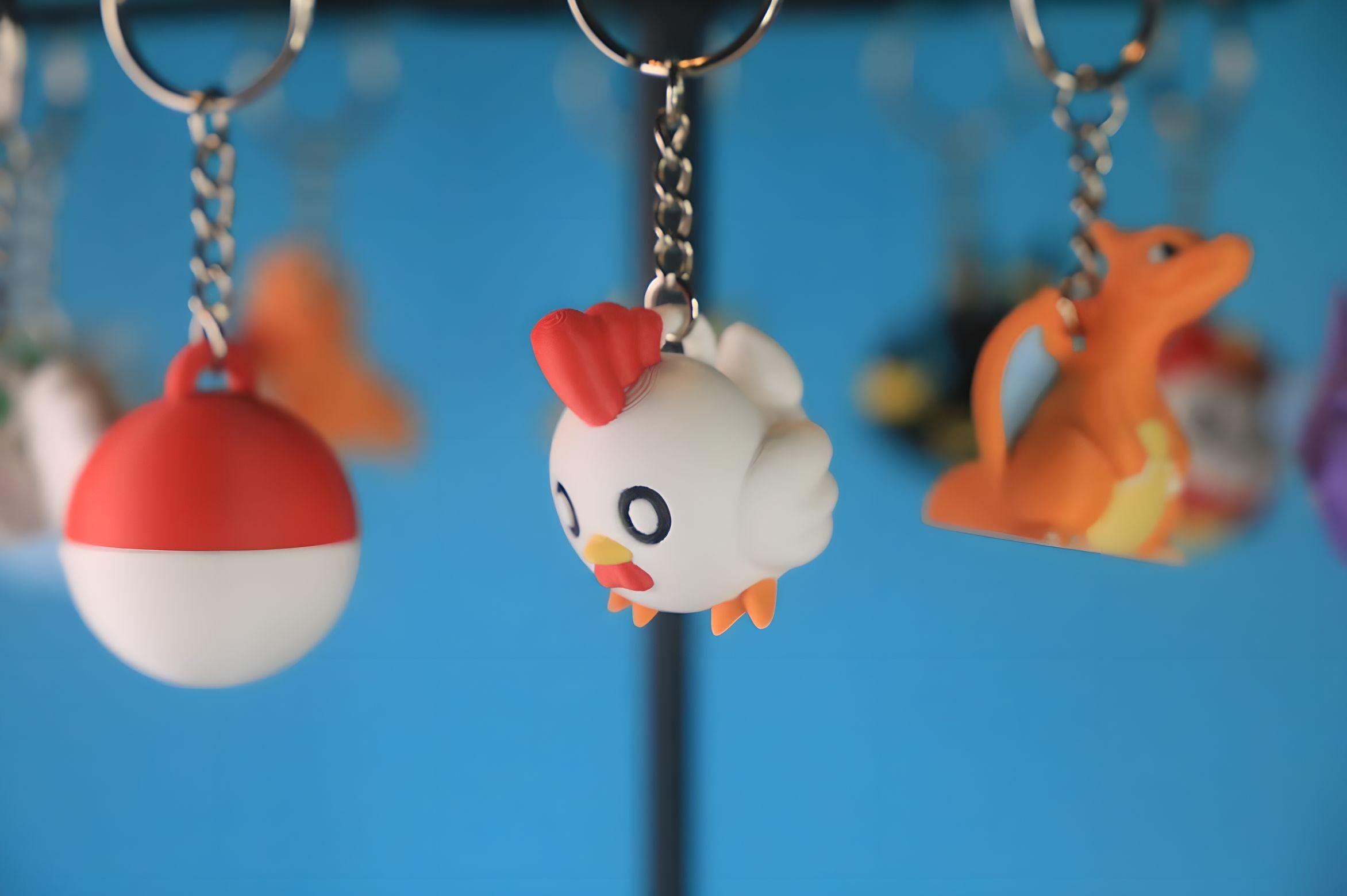 Chikipi Keychain, Palworld Keychain, Chikipi Charm, Palworld Charm, 3D ...