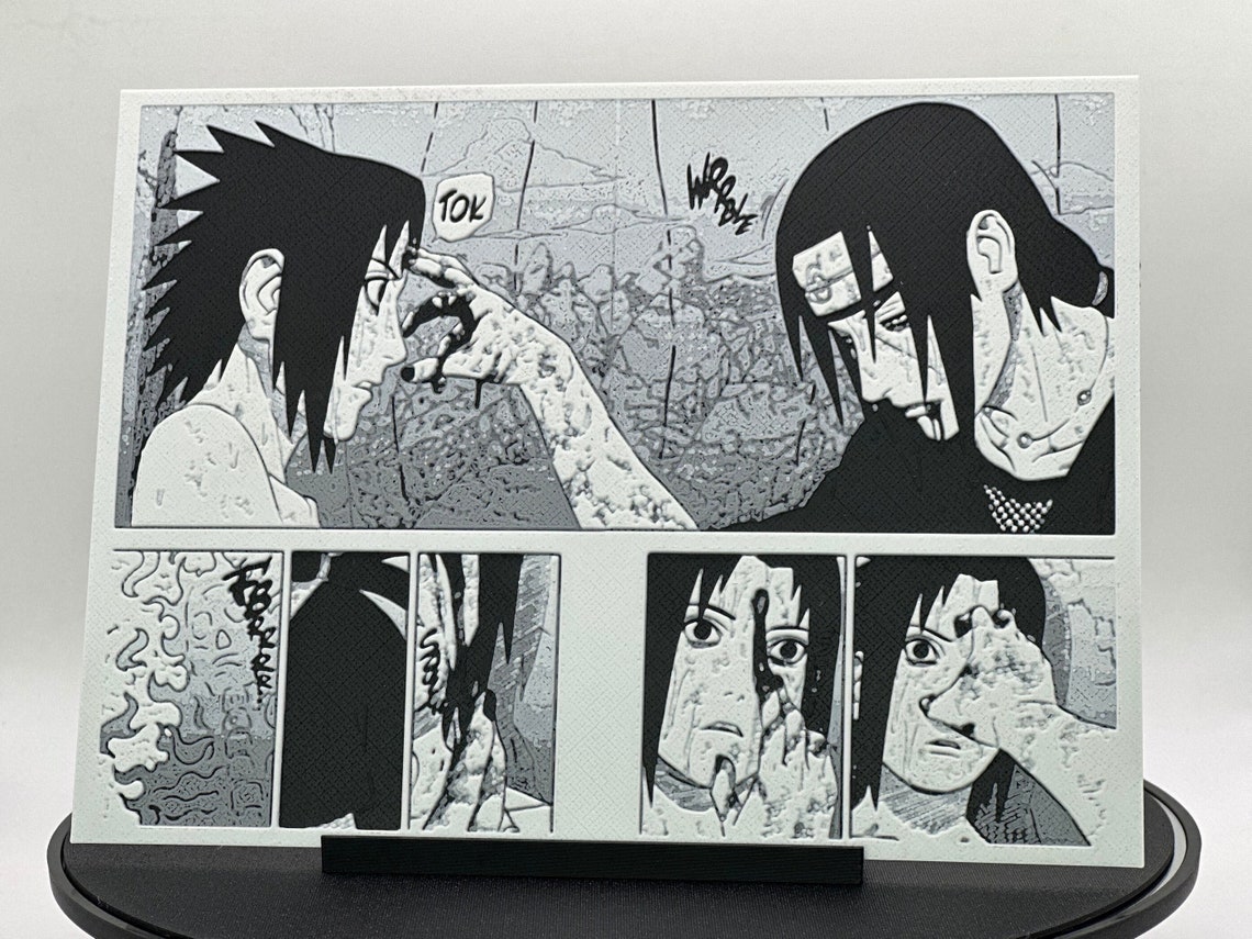 3D Printed Manga Panel 3D Printed Anime Panel Manga Decor - Etsy