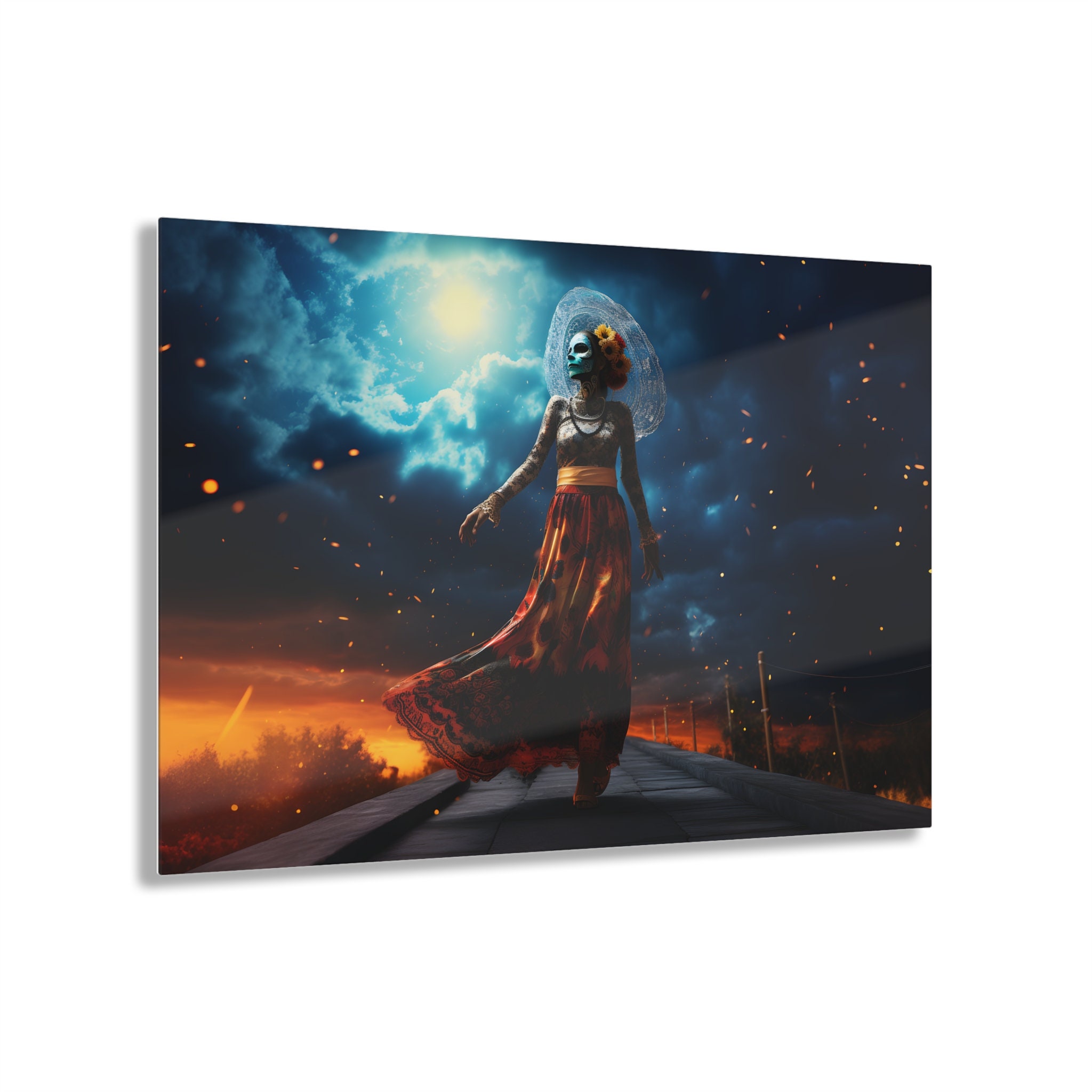 Day of the Dead Mexican Catrina Poster, Mexico Catrina Sugar Skull Girl ...