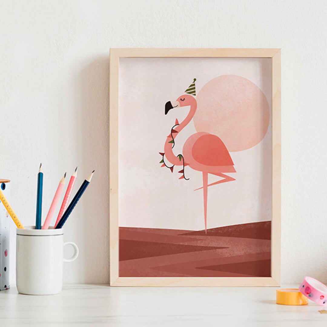 Flamingo Poster - Etsy