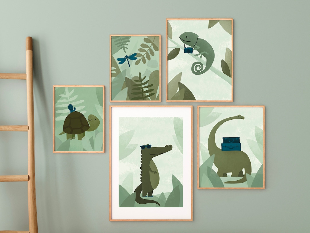 JUNGLE Poster - Set of 5 - Etsy