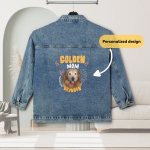 Custom Jackets Woman, Jean Jackets for Woman, Custom Dog, Womens Denim ...