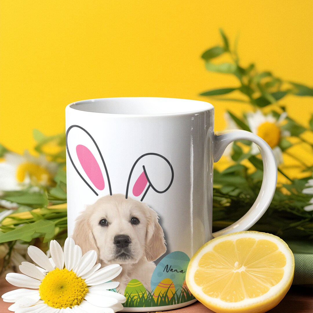 Custom Easter Mug, Custom Dog Easter Gift, Easter Coffee Mug, Easter ...