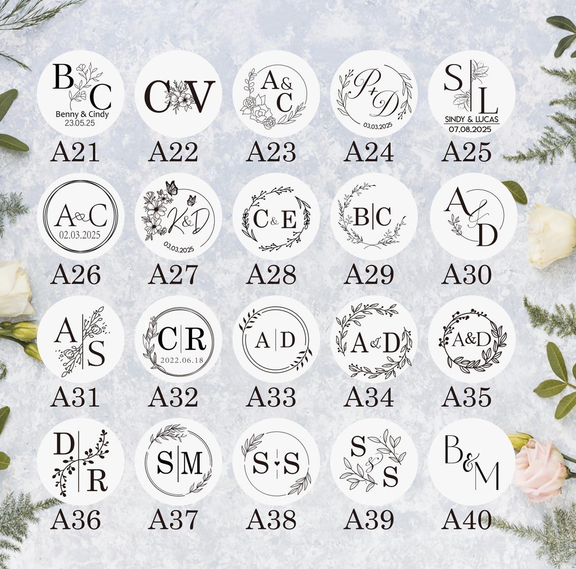 Monogram Embosser-personalized Embosser-wedding Embosser-custom ...