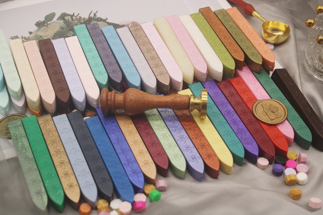40 Colors Sealing Wax Stick for Envelope Invitation Gift Box ,wax Seal ...