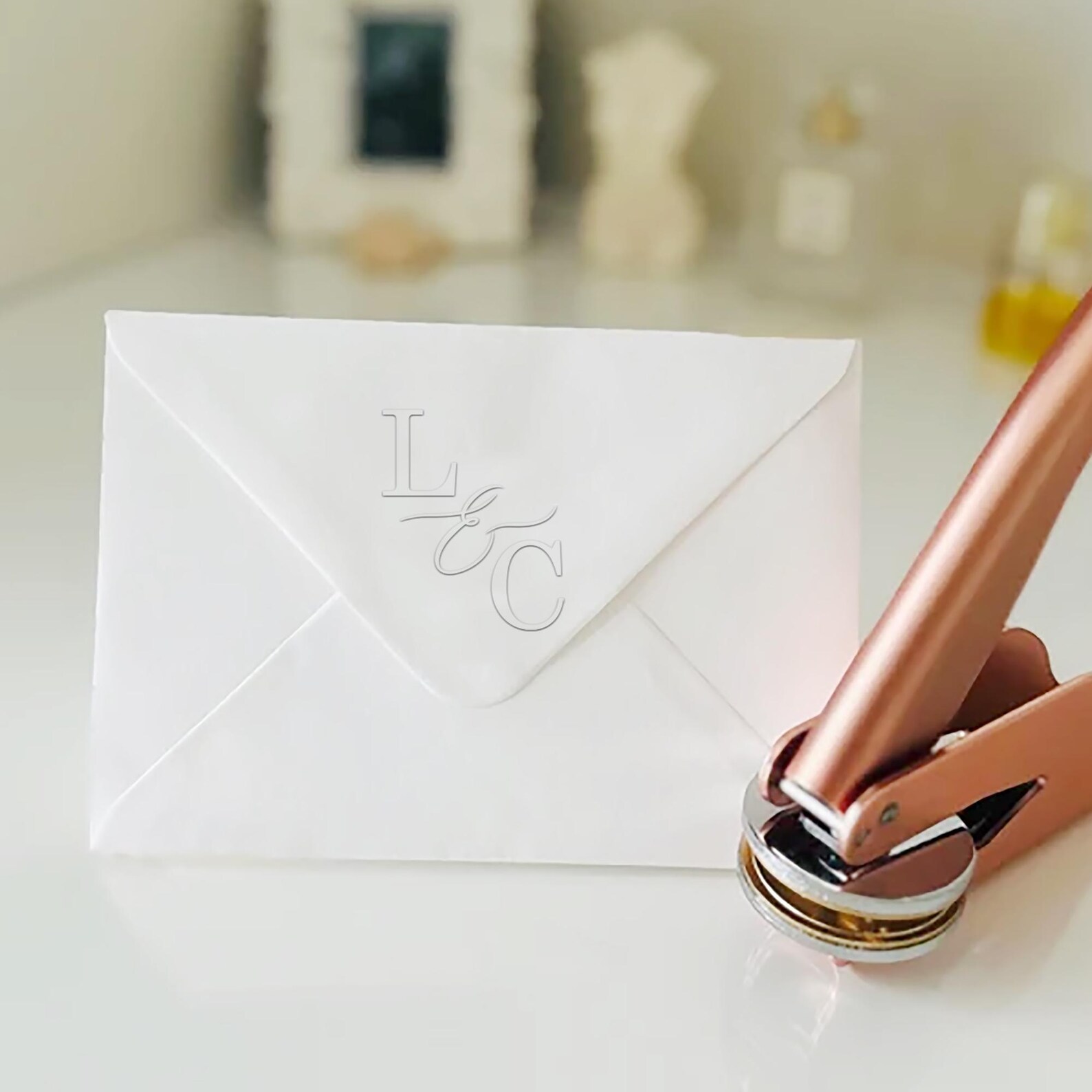 Monogram Embosser-personalized Embosser-wedding Embosser-custom ...