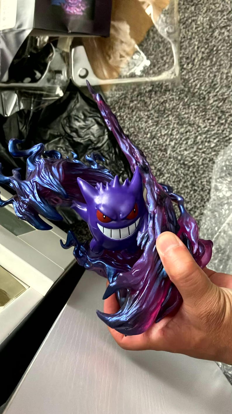 Pokemon Gengar Ghost Claw Action Figure Game Statue - Etsy