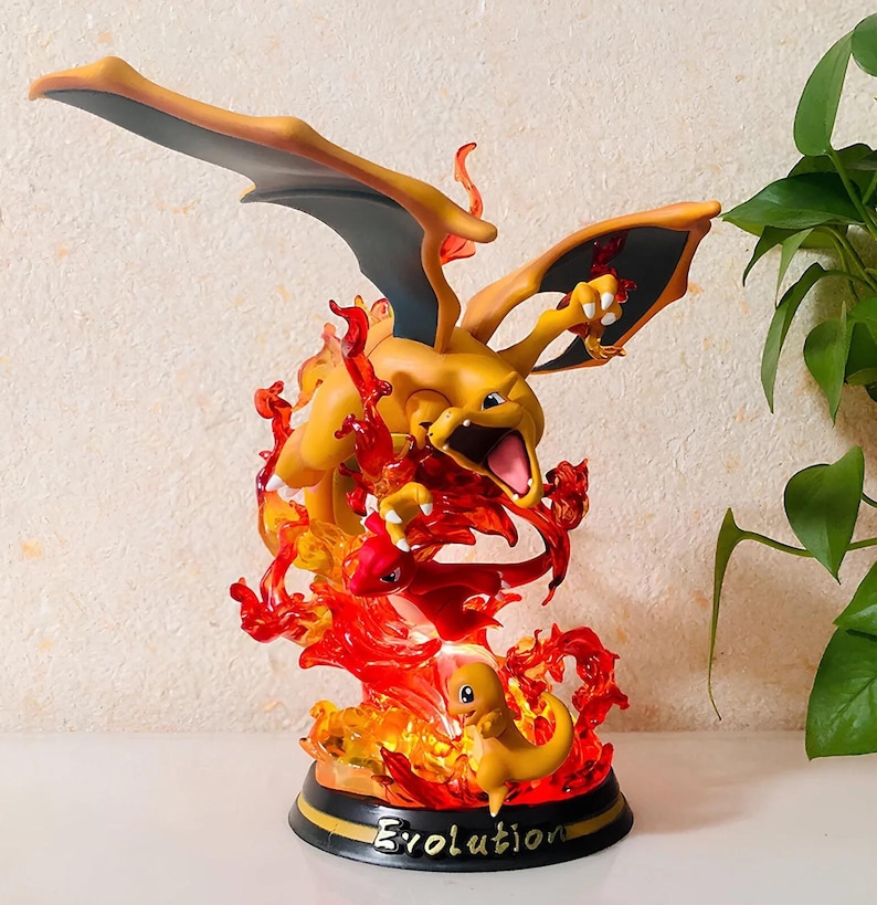 Collectible Figure Charmander Charmeleon Charizard Evolution - Pokemon ...