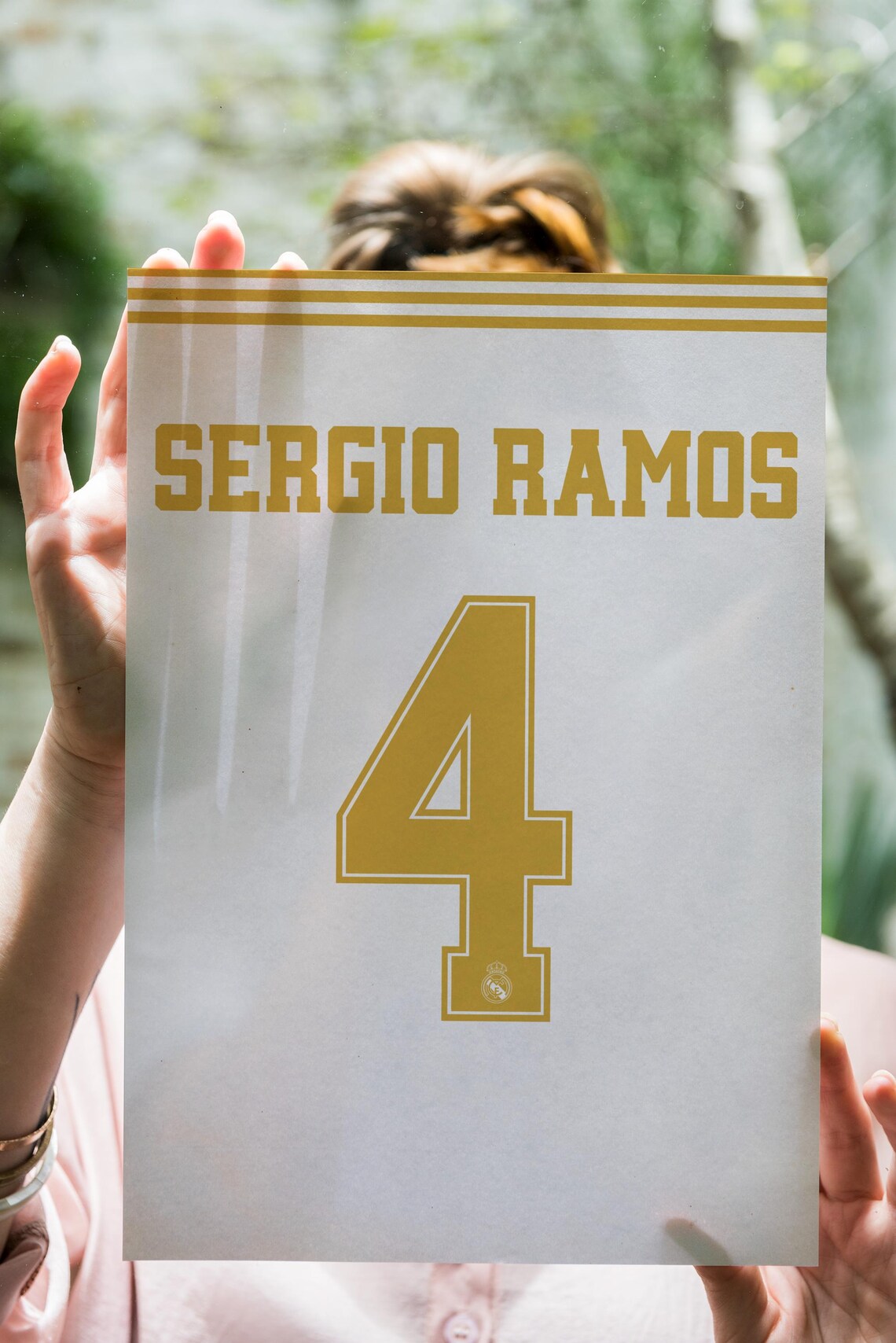 Sergio Ramos 4 Real Madrid 2019-20 Jersey Poster Print Football Shirt ...