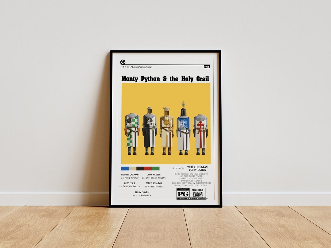 Monty Python and the Holy Grail Minimalist Movie Poster - Etsy
