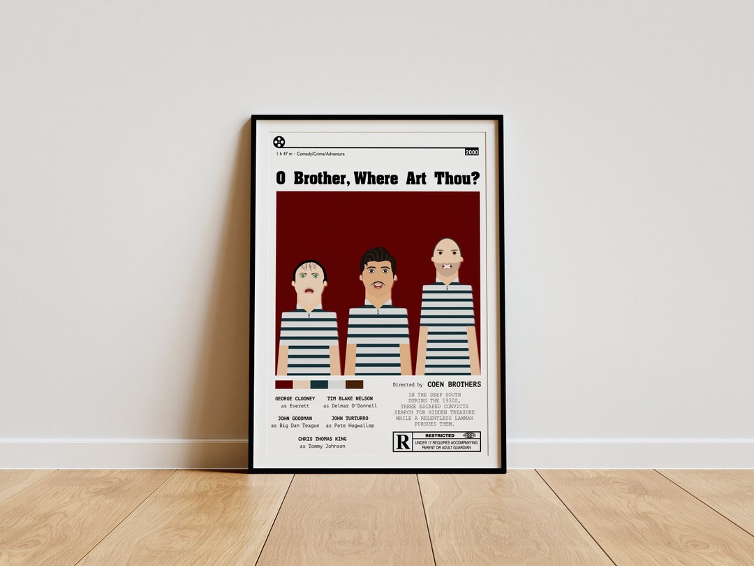 O Brother Where Art Thou Movie Poster DIGITAL - Etsy