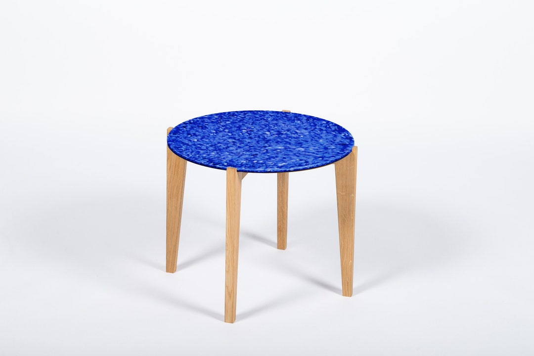 OKA Table in Recycled Plastic and Wood - Etsy