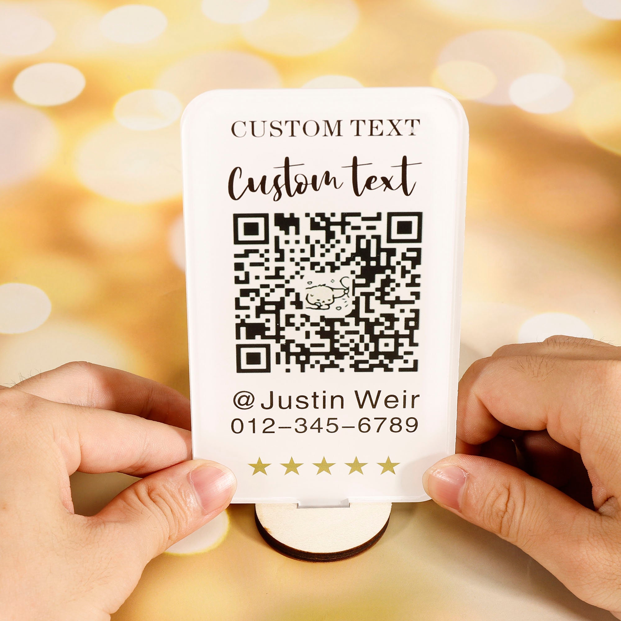 Personalized Mini QR Code Social Media Sign Custom QR Code - Etsy