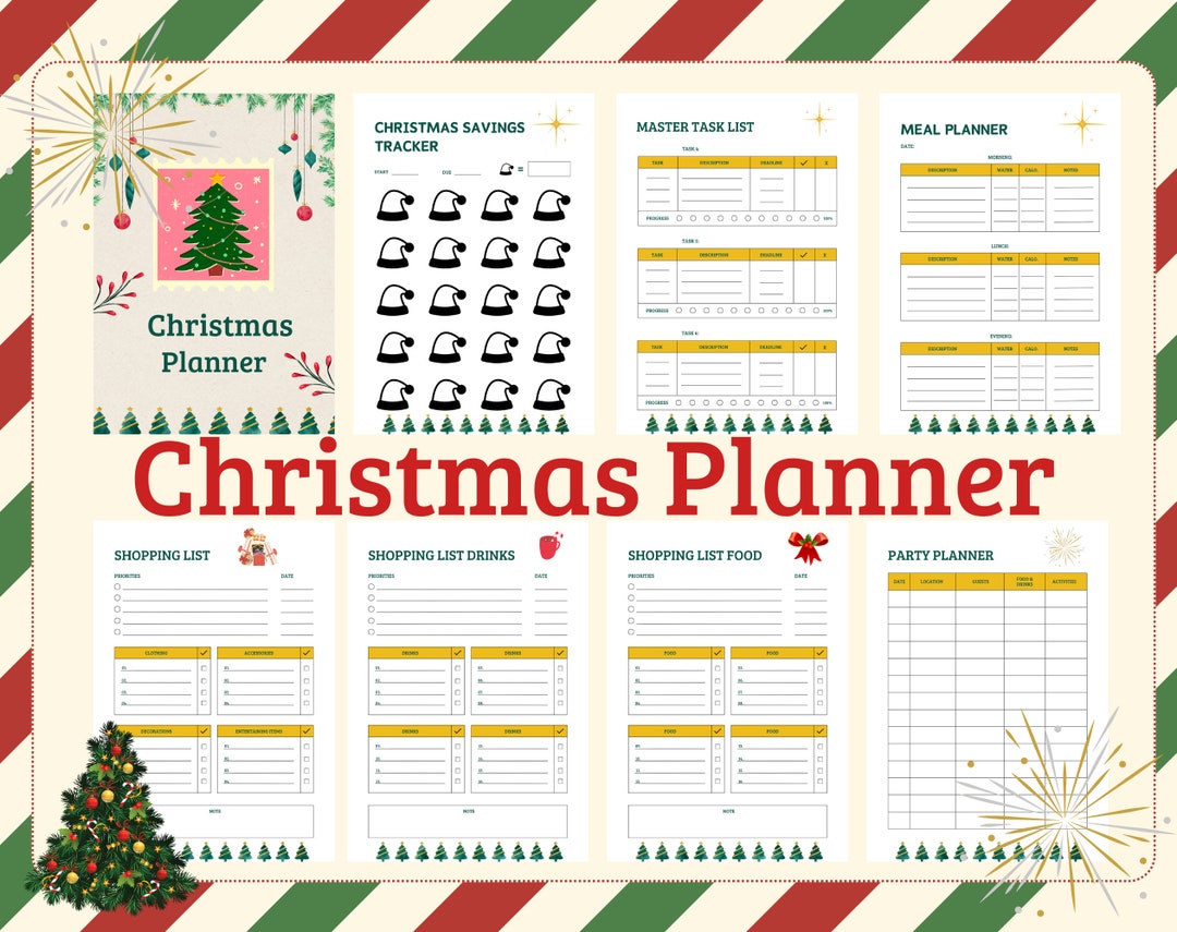 Printable Christmas Planner Christmas Planner Gift Planner Christmas to ...