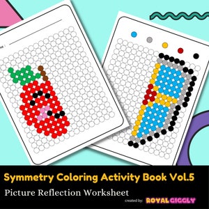 Symmetry Worksheets Symmetry Art and Math Printable Line - Etsy