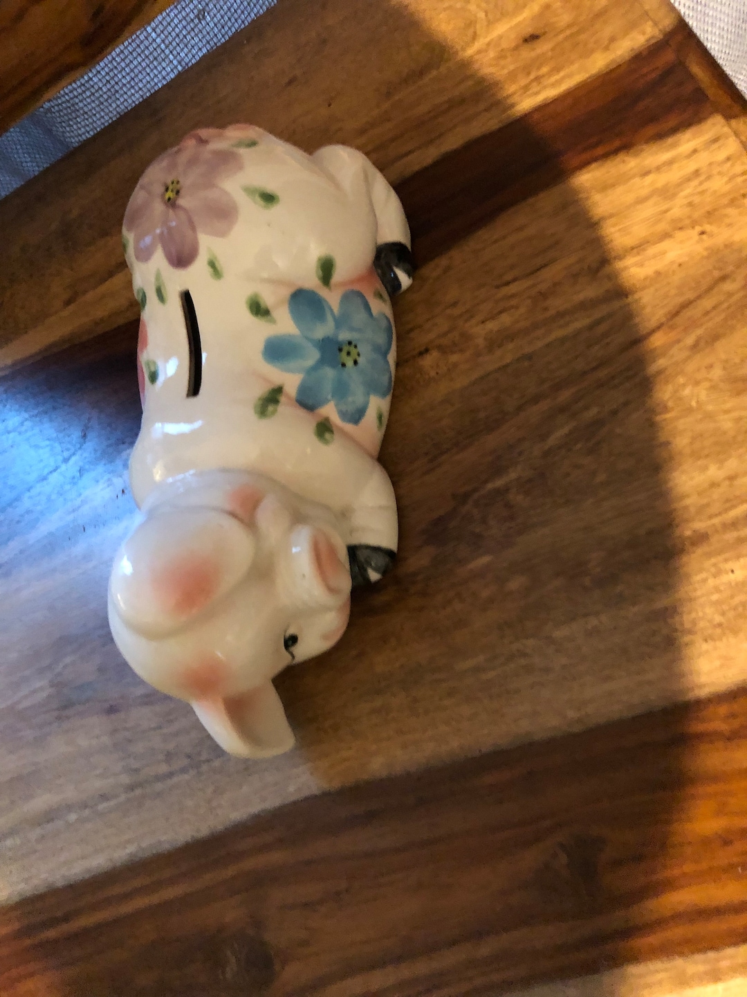 Vintage Ceramic Handmade Piggy Bank - Etsy