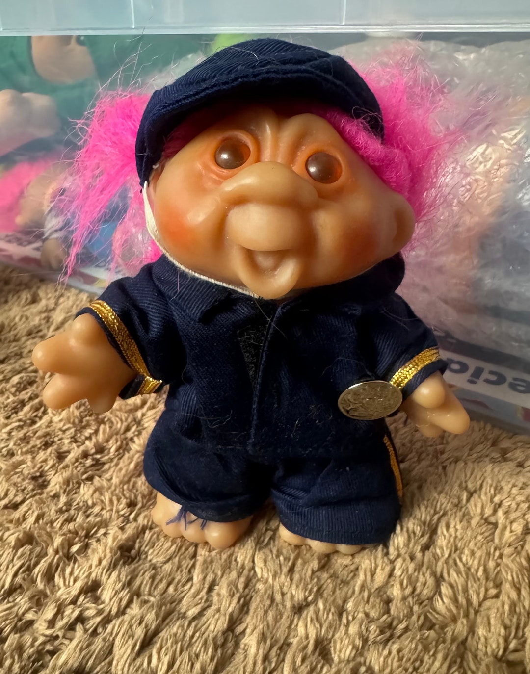 Vintage Dam Troll 1986 Army Troll Navy Trolls Pink Hair - Etsy