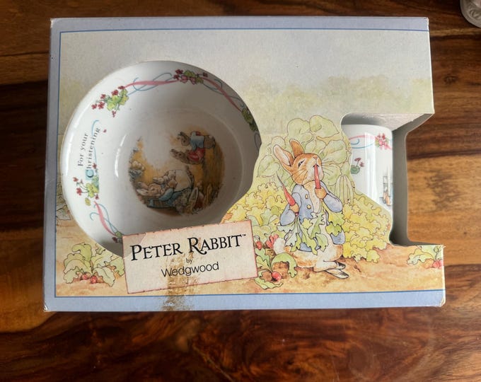 Peter Rabbit Wedgwood Christening Dinner Set Gift Vintage - Etsy