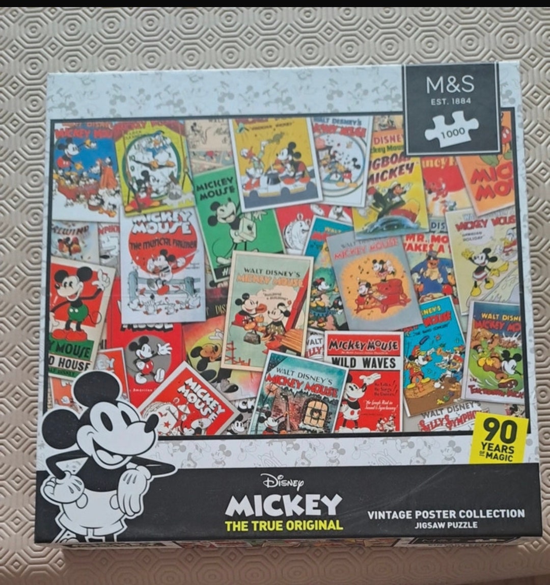 Disneys Mickey Mouse Original Vintage Jigsaw Puzzle 1000 Pieces - Etsy