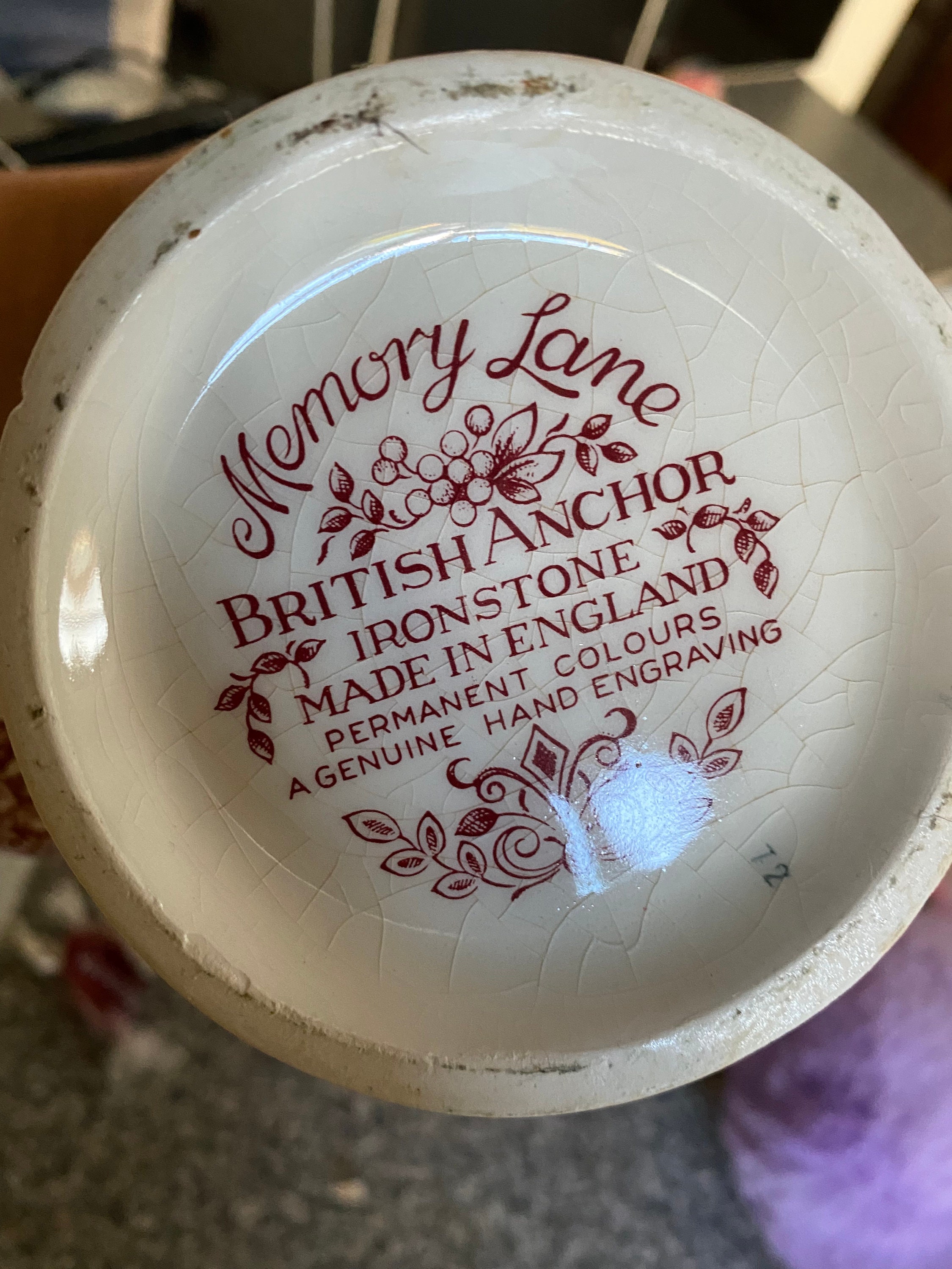 Memory Lane British Anchor Ironstone Teapot Coffee Pot - Etsy