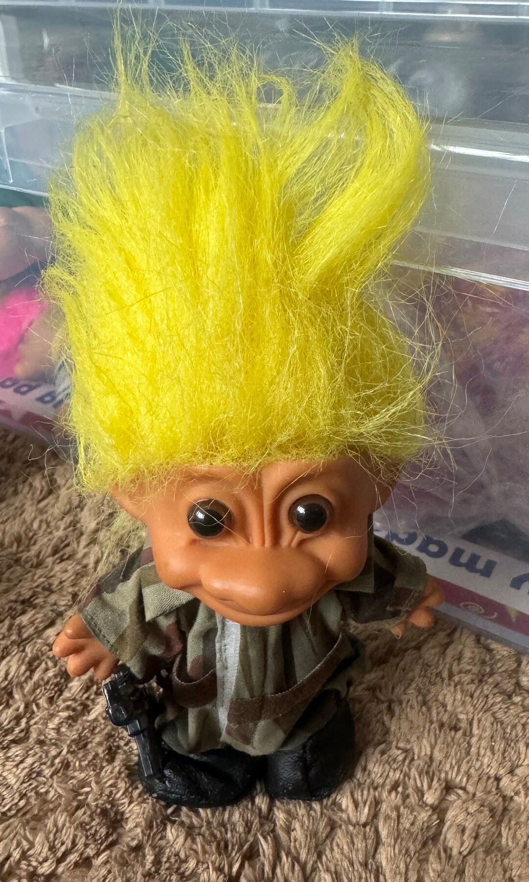 Vintage Russ Army Troll Weapon Yellow Hair Trolls - Etsy
