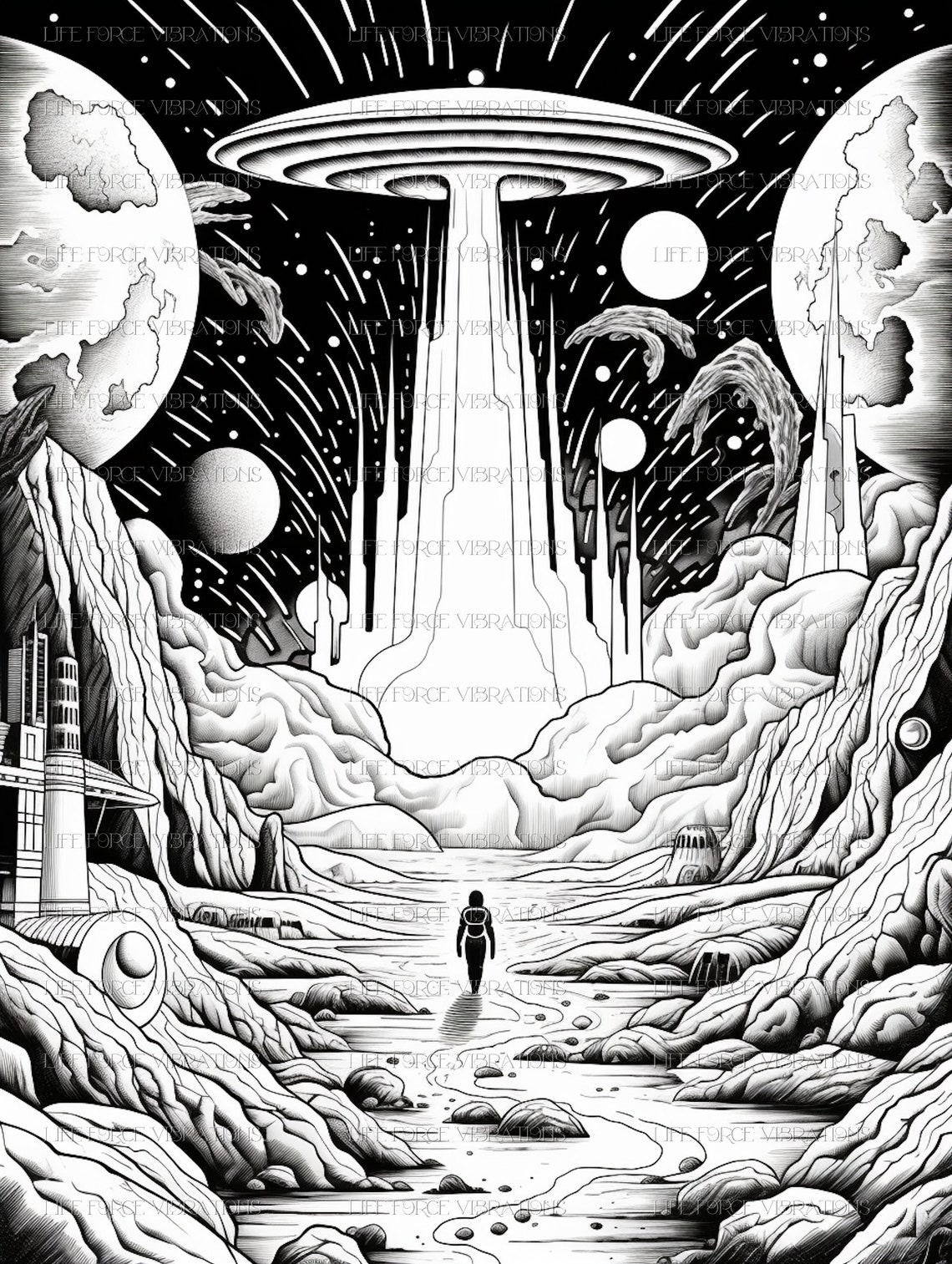 Portals and Stargates Printable Coloring Book 50 Pages - Etsy