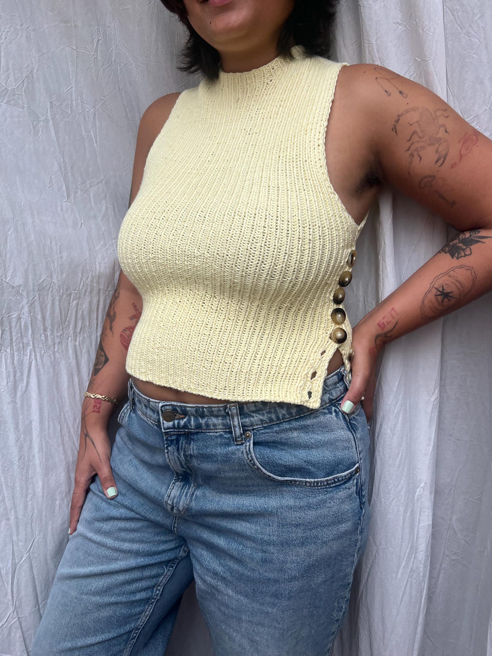 Rome Ribbed Top Knitting Pattern | With Sleeve Options - Etsy