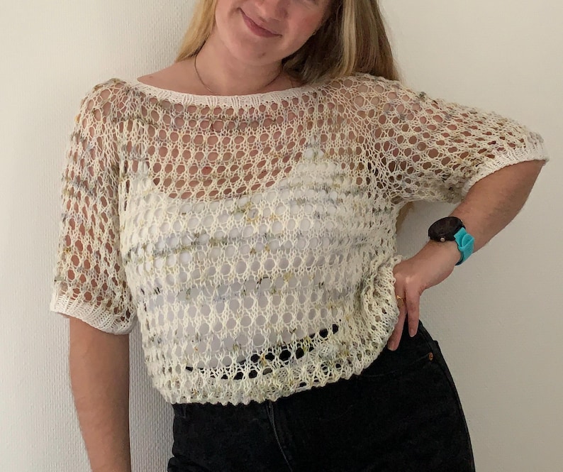 Lisbon Lace Top Knitting Pattern: PDF Pattern - Etsy