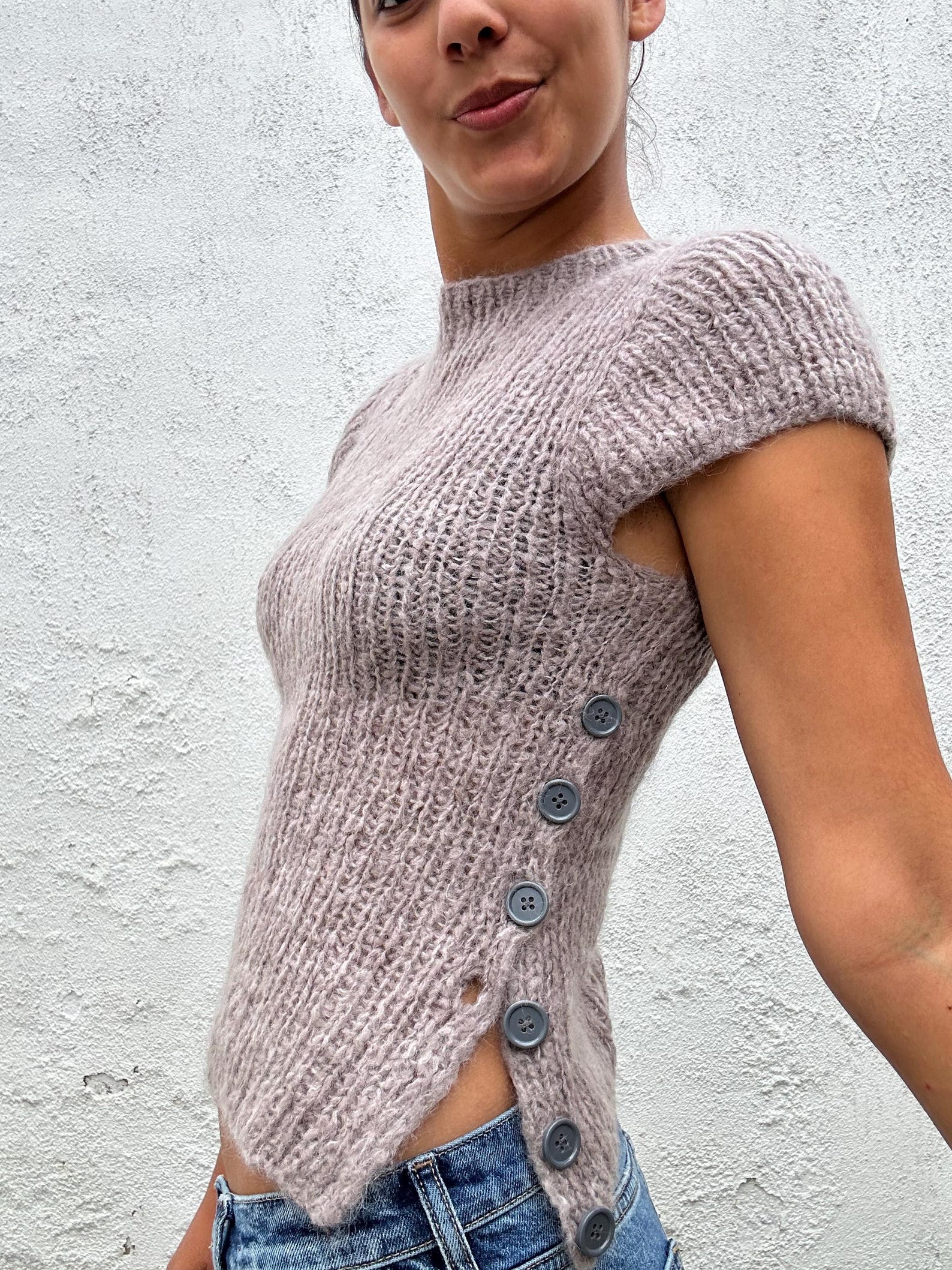 Rome Ribbed Top Knitting Pattern | With Sleeve Options - Etsy