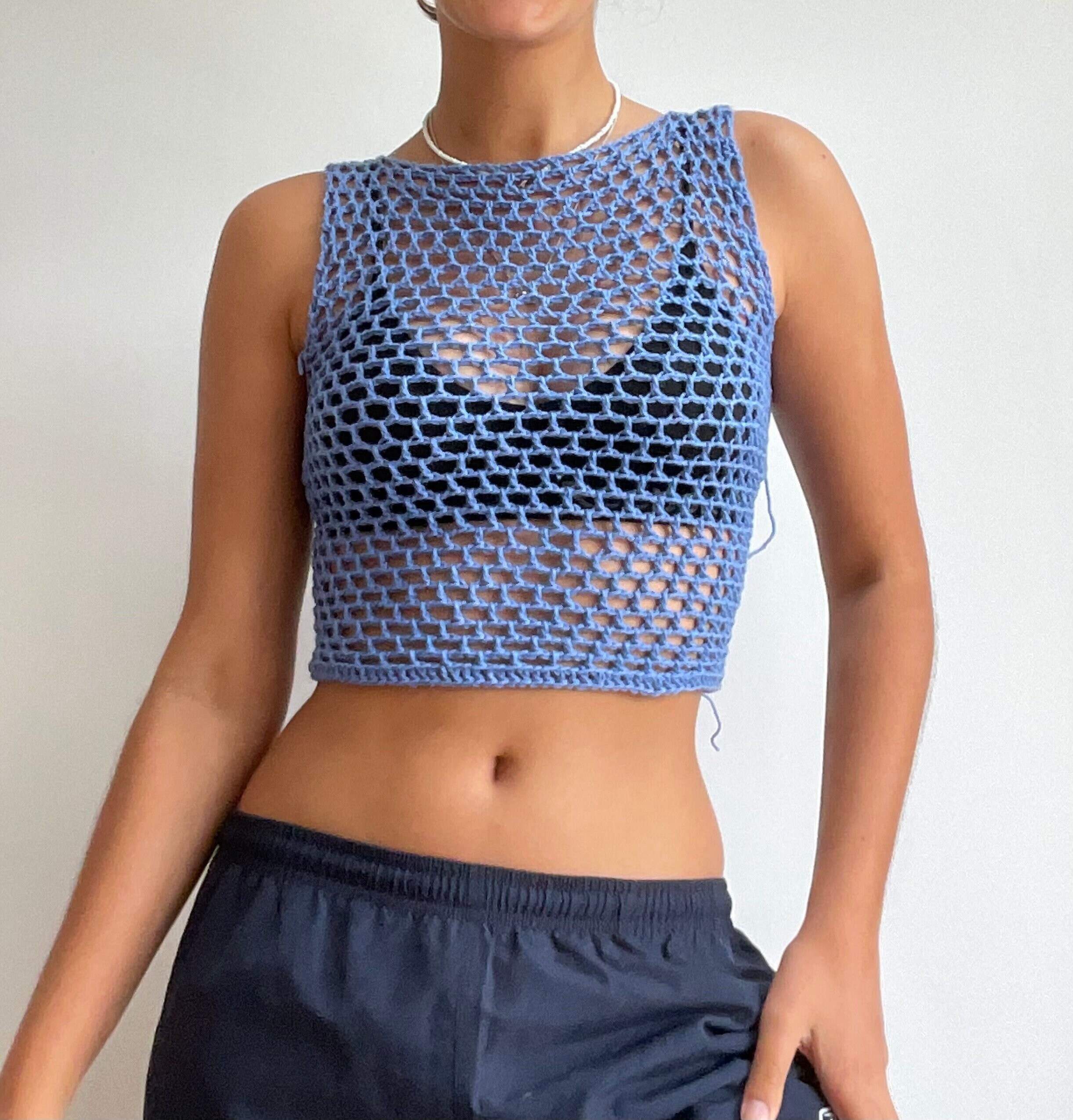 Malaga Mesh Crochet Top Pattern - Etsy UK