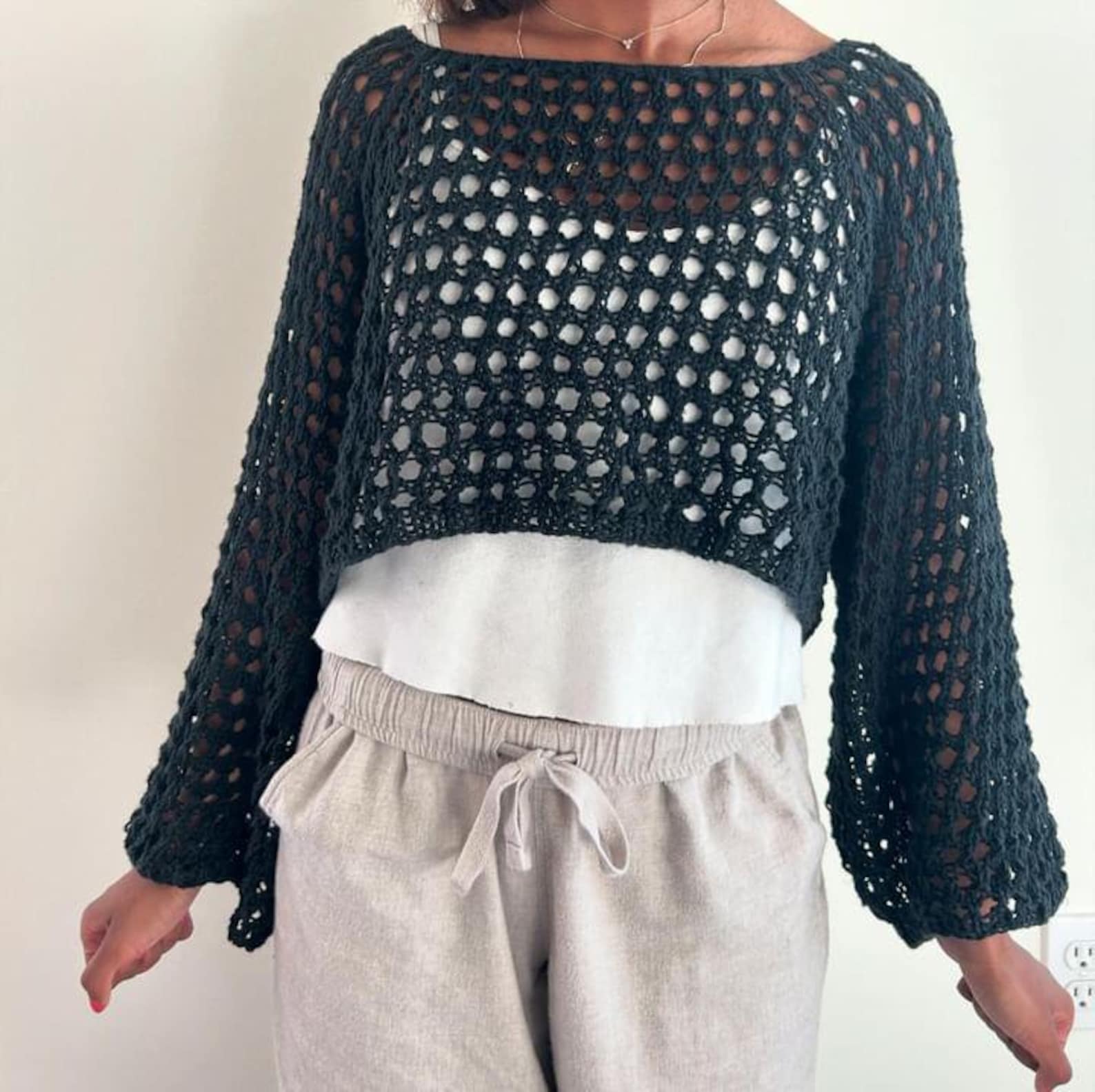 Lisbon Lace Top Knitting Pattern: PDF Pattern - Etsy