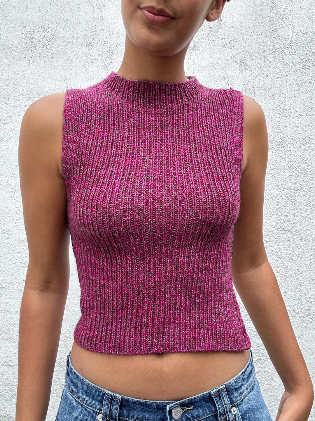 Rome Ribbed Top Knitting Pattern | With Sleeve Options - Etsy