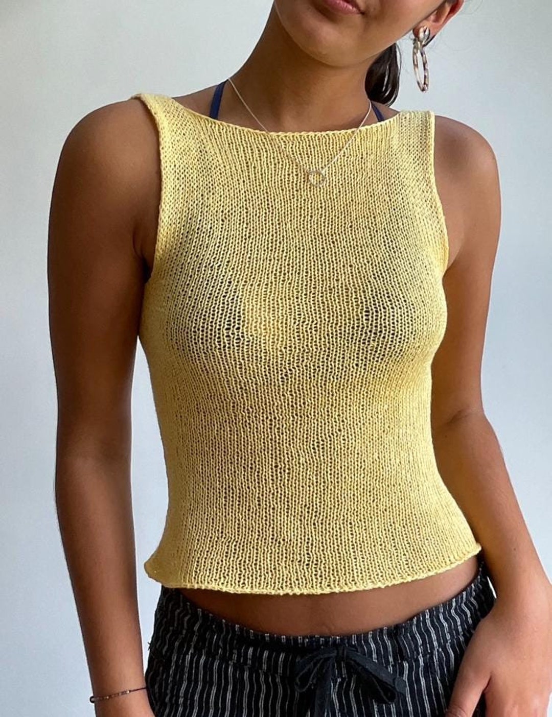 Sydney Scoop Back Knitting Pattern | With Sleeve Options - Etsy